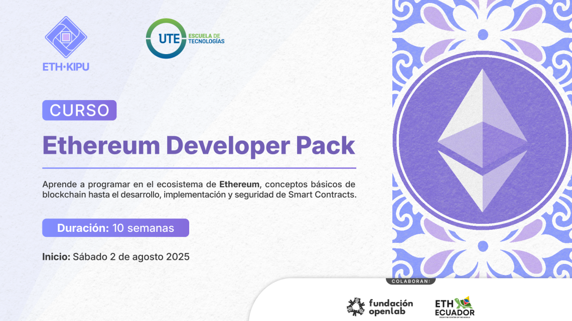 Curso Ethereum Developer Pack | Fundación Openlab Ecuador